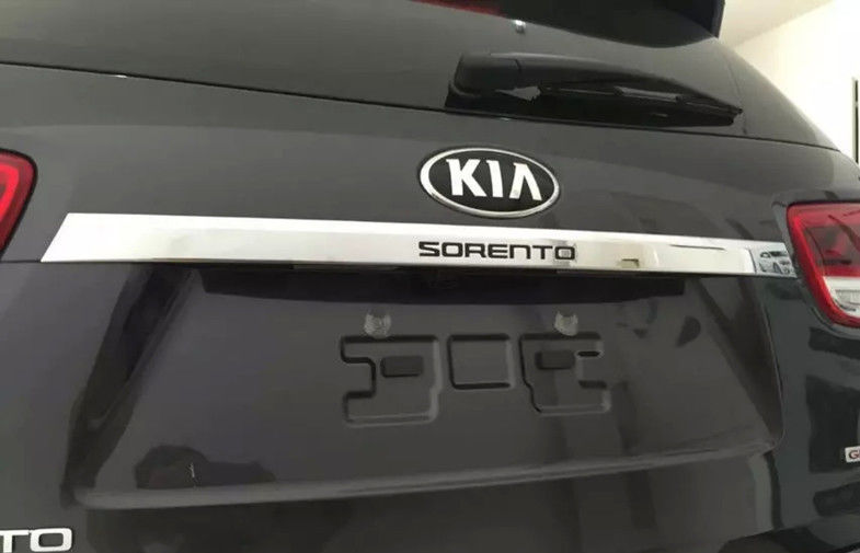 Kia Sorento 2015 2016 Back Door Molding , Plastic ABS Chromed Trim Strip