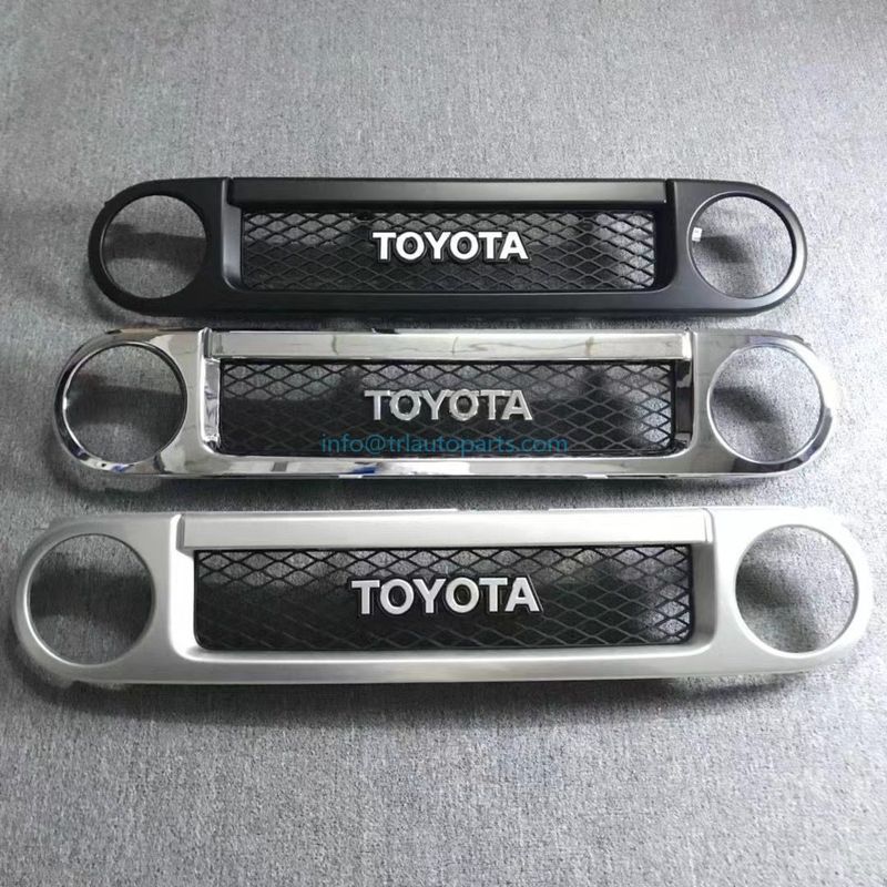 5310160150 Toyota Land Cruise FJ73 Black ABS Front Grille For 2008-2012 ...