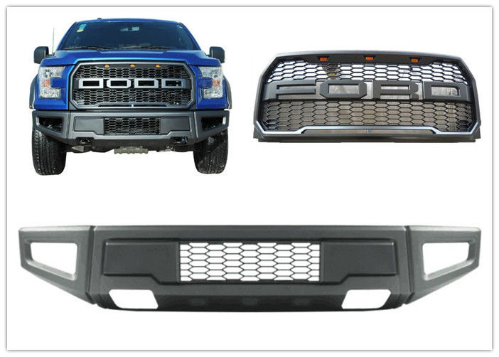 Ford F150 2015 2017 Raptor Style Steel Front Bumper Bar and Front Grille