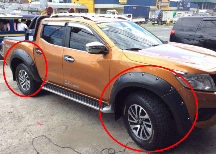 Auto Accessory Over Fenders Wheel Arch Flares for NISSAN NAVARA 2015 ...